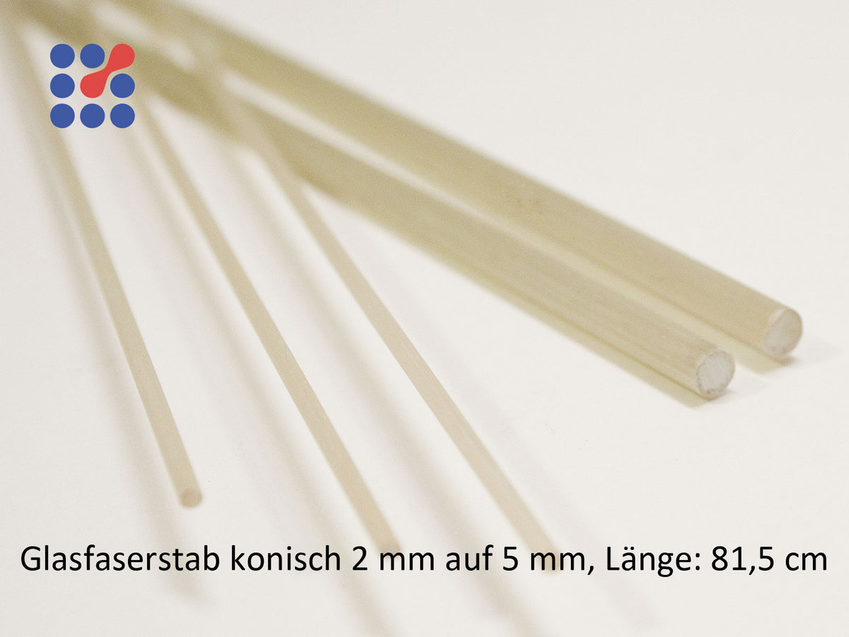 Glasfaserstab, Rundstab, konischer Glasfiberstab, verschiedene Größen ...